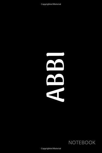 Abbi: notebook with your own name/100 pages checkered by ENGLISH NAMES ...