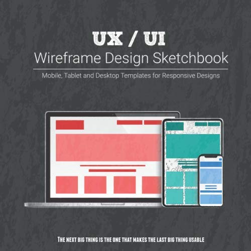 UX / UI Wireframe Design Sketchbook: Mobile, Tablet and Desktop ...