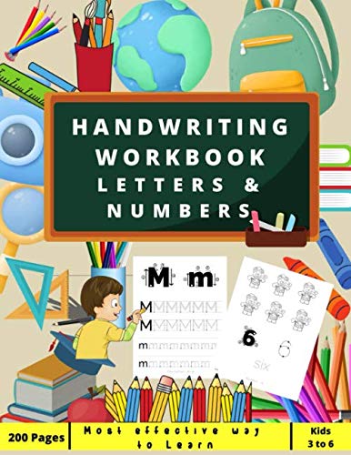 My First Handwriting Workbrook Letters & Numbers: Preschool ...