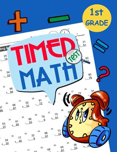 Timed Math Test 1st Grade: Practice 100 Days Of Speed Drills Addition ...