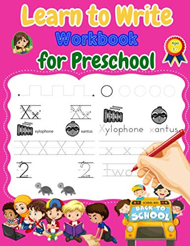 Learn To Write Workbook For Preschool: Beginner Tracing Lines, Shape ...