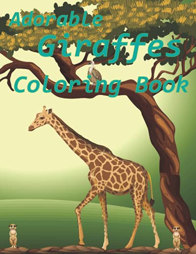 Adorable Giraffes Coloring Book: Adorable giraffe color combination of ...