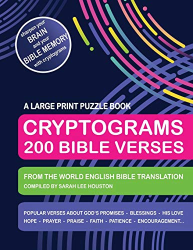 Cryptograms 200 Bible Verses - Large Print Puzzle Book: Scripture ...