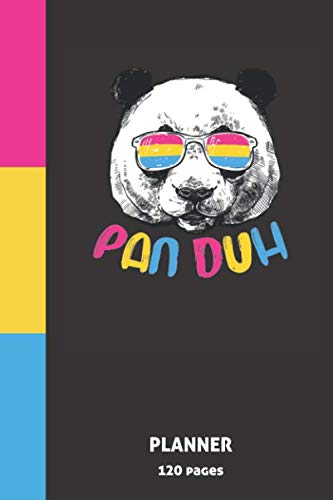 Pan Duh: Pansexual Pride Flag and LGBTQ Blank Monthly Planner for Gay ...