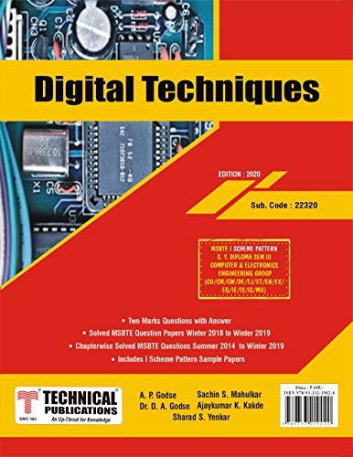MSBTET Digital Techniques for MSBTE I Scheme (III - CO/CM/CW - 22320 ...