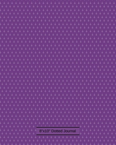 8"x10" Dotted Journal: Iris purple Cover design Dot Grid Diary Notebook ...