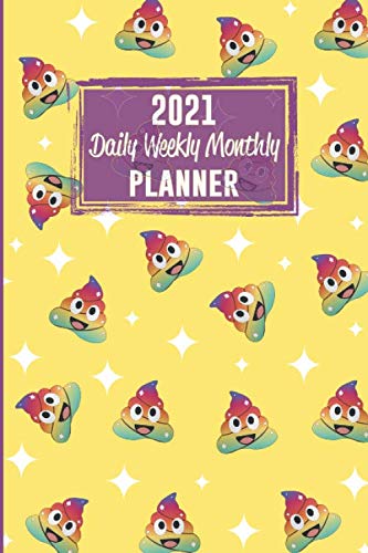 2021 Daily Weekly Monthly Planner: Cute Unicorn Poop Personal Yearly ...