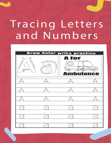 Tracing Letter and Number 120 Pages: Alphabet Tracing Practice Activity ...