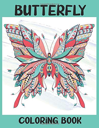 Butterfly Coloring Book: Butterfly Garden: Beautiful Butterflies and ...