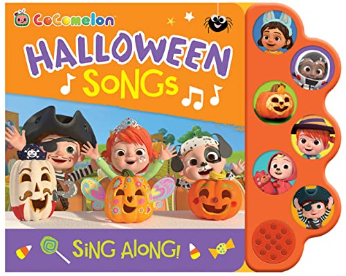 Cocomelon Halloween Songs 6-Button Musical Song Book: Sing and Read Toy ...