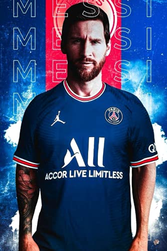 LEO MESSI in PSG notebook | 6" x 9" | 120 Pages | Notebook, journal for ...