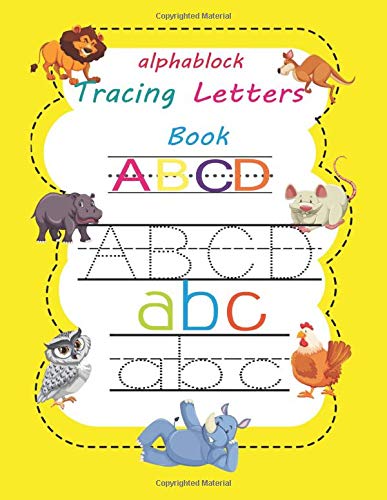 alphablock Tracing Letters Book: Workbook for Preschool, Kindergarten ...