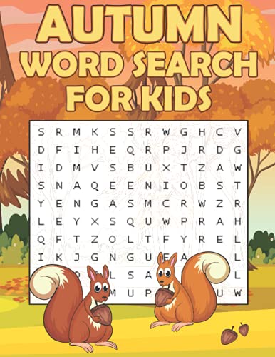 Autumn Word Search For Kids: Word Search Puzzle Book Of Autumn Time For ...
