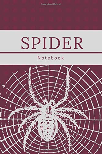 Spider Notebook: Cute And Creepy Lined College Ruled Journal, Glossy by ...