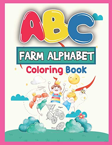 ABC Farm Alphabet Coloring Book: ABC Farm Alphabet Activity Coloring ...