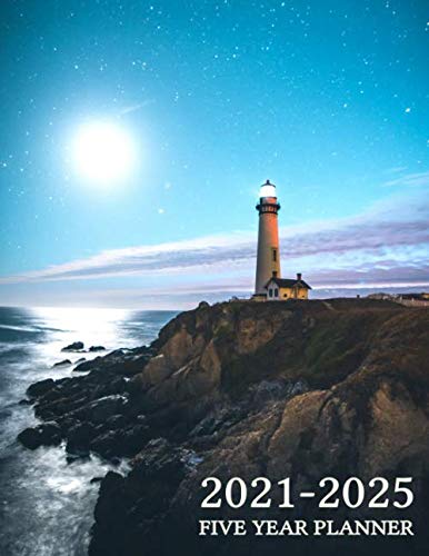2021 - 2025 Five Year Planner: Five Years 60 Months Spread View Monthly ...