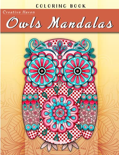 Magical Owls Mandalas Coloring Book: 50 Amazing Owls Illustrations For ...