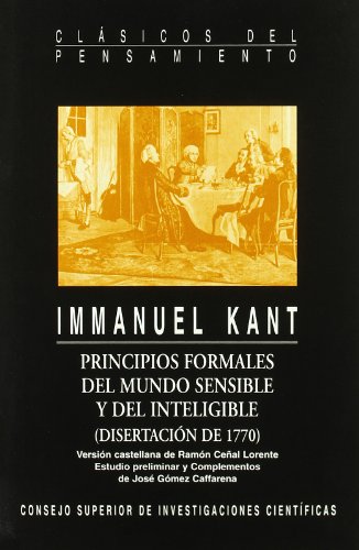 Principios formales del mundo sensible y del inteligible (Disertación ...
