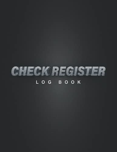 CHECK REGISTER LOG BOOK: A Simple Checking Account Transaction Register ...