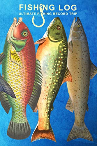Fishing Log: Fisherman Do Hard Black Cover, Record Fishing Trip Diary ...
