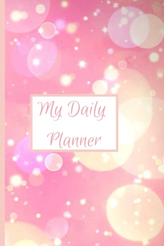 Daily Planner: everyday journal planner sparkle bubble design for work ...