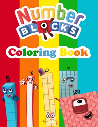 Numberblocks coloring book: Numberblock 1 to 100 book with natural ...