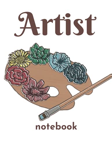 Artist Notebook: 8.5 x 11 inches Large Blank Pages Notebook and ...