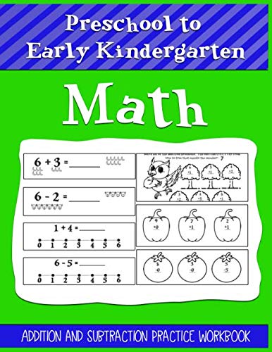 Preschool to Early Kindergarten Math Addition and Subtraction Practice ...