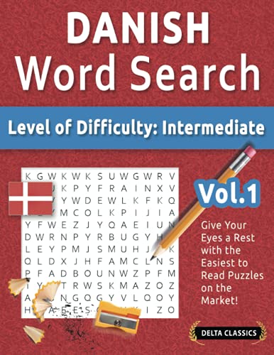 DANISH WORD SEARCH - LEVEL OF DIFFICULTY: MEDIUM - VOL.1 - DELTA ...