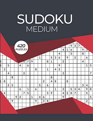 Sudoku Medium 420 Puzzles: sudoku book for adults, intermediate ...
