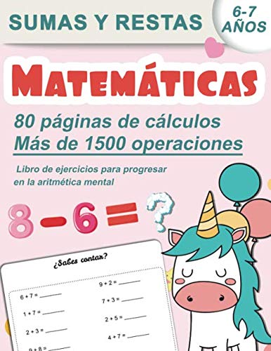 Matemáticas : sumas y restas 6-7 años , libro de ejercicios para ...