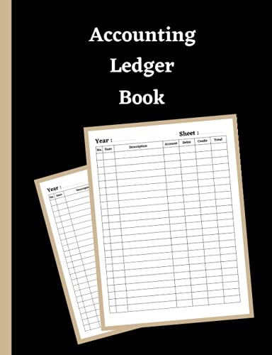 Accounting Ledger Book: Bookkeeping Record Book, Checking Account ...