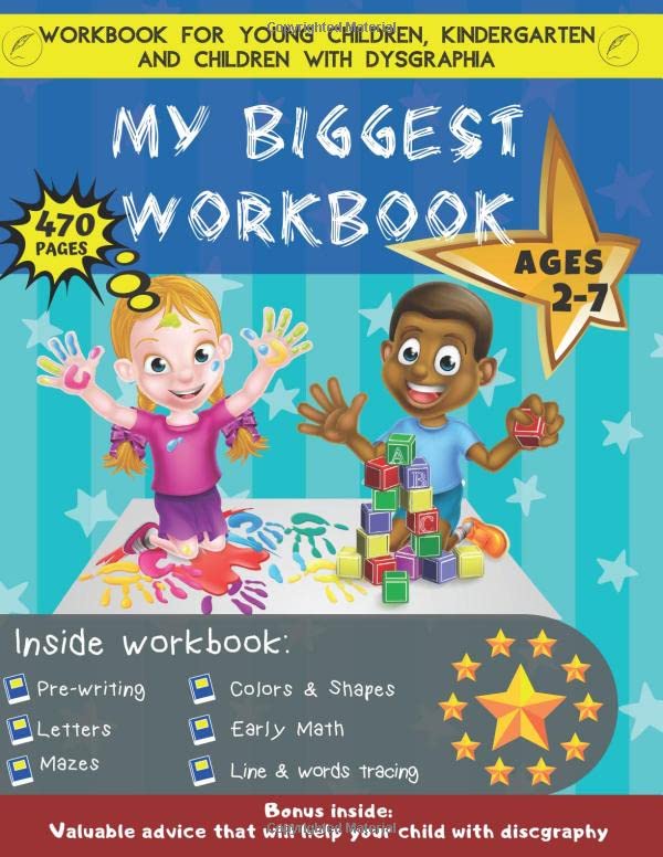 My biggest workbook: Workbook for young children, kindergarten and ...