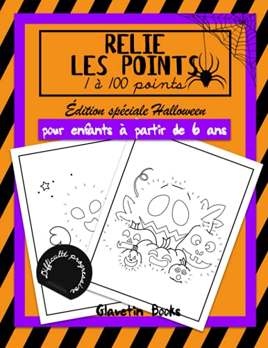 Relie les points: 1 à 100 points, édition spéciale Halloween, pour ...