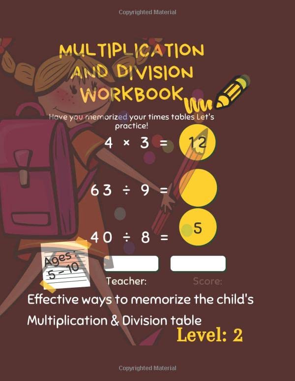 Multiplication and Division Workbook: Success with Multiplication ...