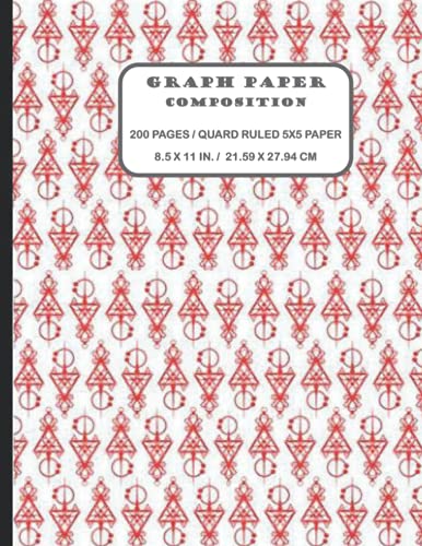 Graph Paper Composition Notebook 200 PAGES Quad Ruled (1/4 inch squares ...