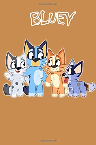 Bluey: Cute Notebook for Kids Journal College Ruled Blank Lined (6 x 9 ...