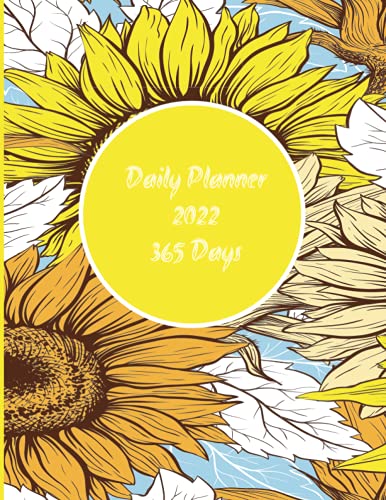 Daily Planner 2022 -365 Days: One Page Per Day| Beautiful hand-drawing ...