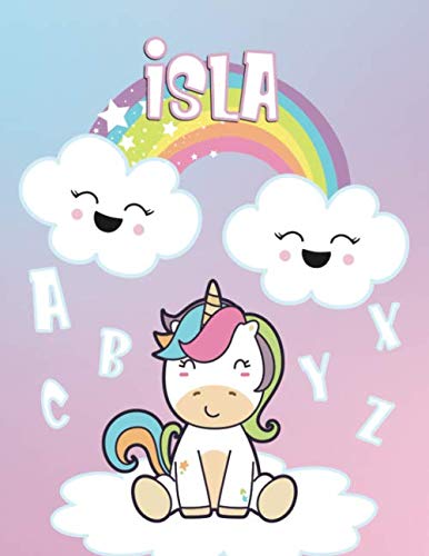 Unicorn ABC Tracing and Coloring Book for Preschool: Isla - Handwriting ...