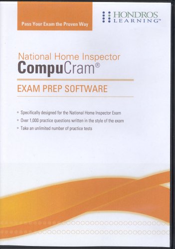 National Home Inspector Exam CompuCram Exam Prep Software by Hondros ...