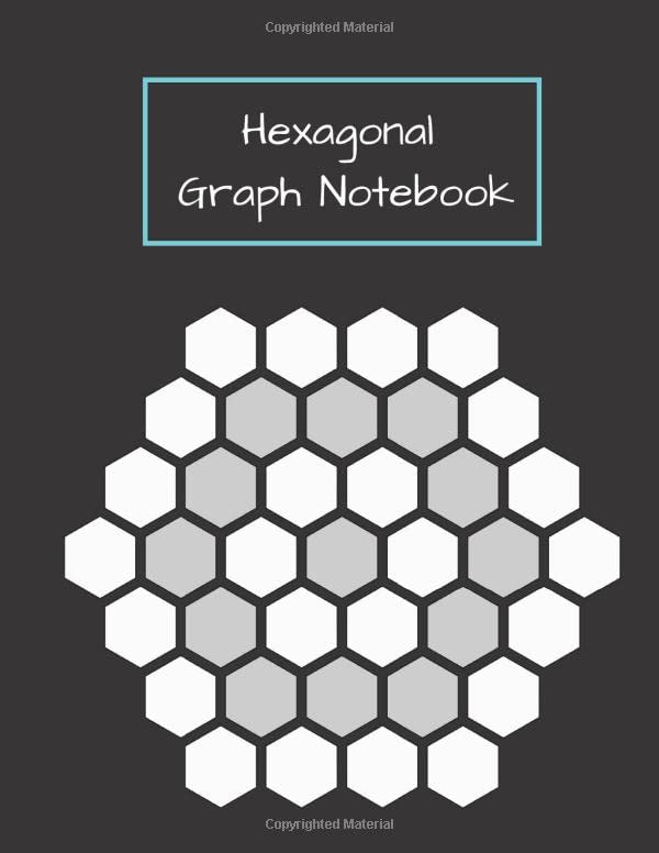 Hexagonal Graph Notebook: Hexagonal Graph Paper Composition Notebook ...