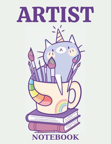Artist Notebook: 8.5 x 11 inches Large Blank Pages Notebook and ...