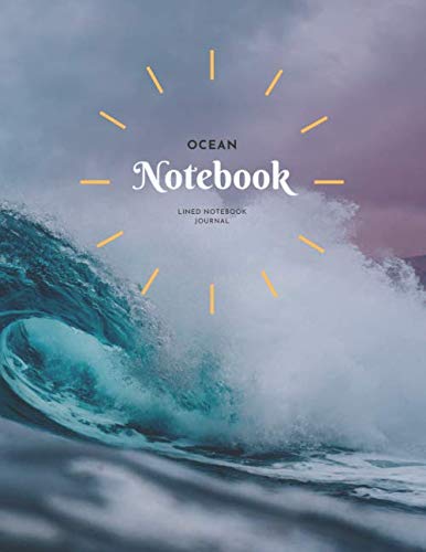 Ocean Notebook: Simple Royal Blue Journal, Lined Notebook Journal ...