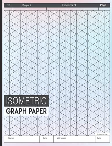 Isometric Graph paper Notebook: Isometric Graph paper Light line for ...
