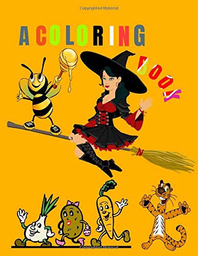 A Coloring Book: for kids 4-9 boys and girls loring nimals,families ...