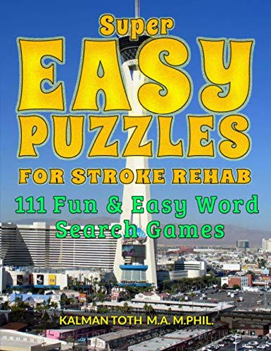 Super Easy Puzzles For Stroke Rehab: 111 Fun & Easy Word Search Games ...