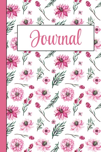 Pink Floral Journal: Pretty pink floral journal for passwords or ...