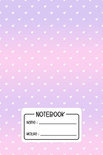 Notebook: A 6" x 9" cute KAWAII lined blank notebook journal for taking ...