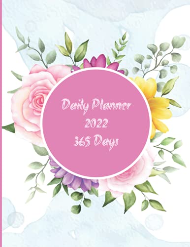 Daily Planner 2022 -365 Days: One Page Per Day| Beautiful hand-drawing ...
