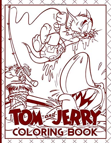 Tom And Jerry Coloring Book: Tom And Jerry Premium Coloring Books For ...